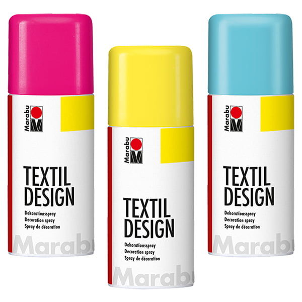 Marabu TEXTIL DESIGN aerosola krāsa tekstilam 150ml – Radošo Darbu Galerija